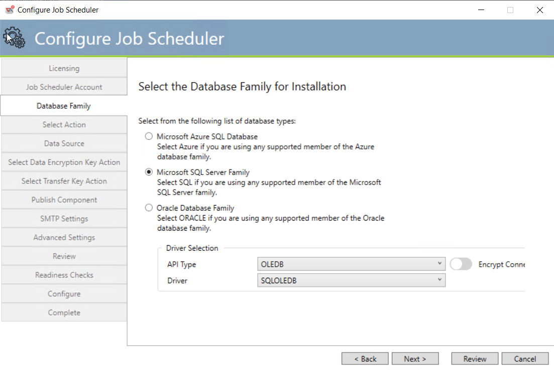 Configuring the Job Scheduler