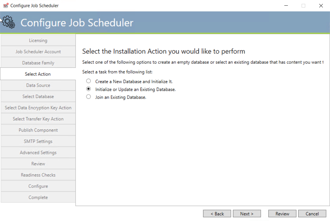 Configuring the Job Scheduler