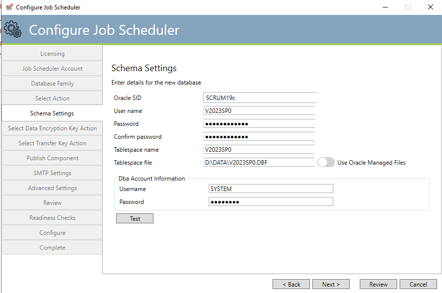 Configuring the Job Scheduler