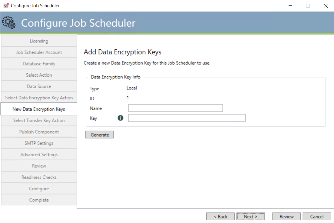 Configuring the Job Scheduler