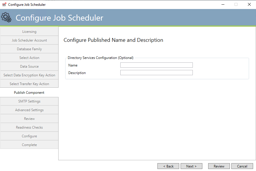 Configuring the Job Scheduler