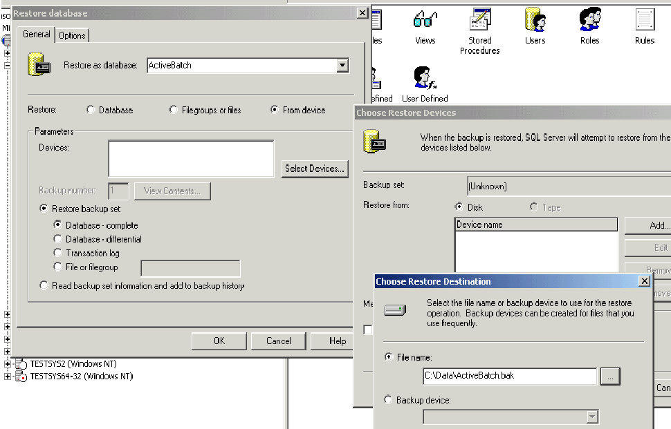 Database Maintenance