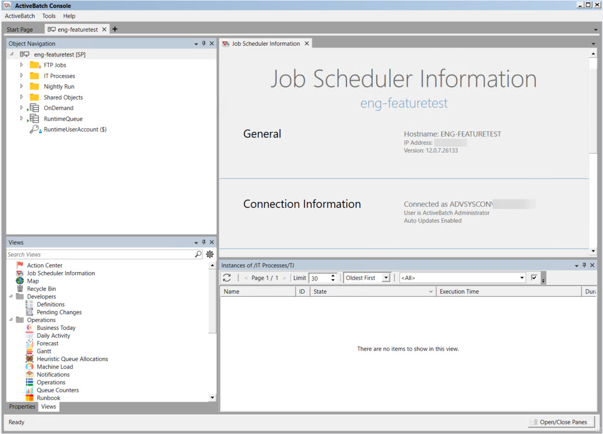 Console Layout and Themes