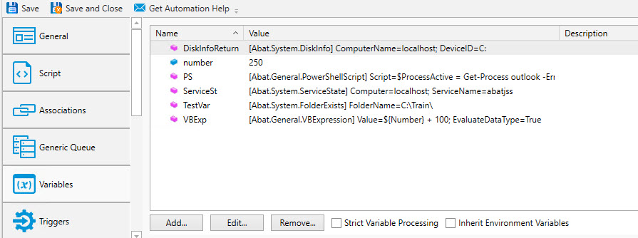 ActiveBatch Variables