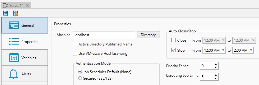 Starting and Stopping a Queue
